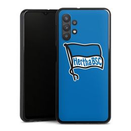 DeinDesign Galaxy A32 5G Handy Silikon H&uuml;lle Case schwarz Handyh&uuml;lle Hertha Bsc Flag Official Licensed Product