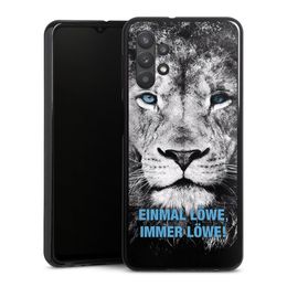 DeinDesign Galaxy A32 5G Handy Silikon H&uuml;lle Case schwarz Handyh&uuml;lle Tsv 1860 M&uuml;nchen Official Licensed Product Lion