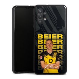 DeinDesign Galaxy A32 5G Handy Silikon H&uuml;lle Case schwarz Handyh&uuml;lle Borussia Dortmund Bvb Maximilian Beier