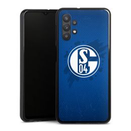 DeinDesign Galaxy A32 5G Handy Silikon H&uuml;lle Case schwarz Handyh&uuml;lle Fc Schalke 04 Official Licensed Product