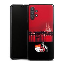 DeinDesign Galaxy A32 5G Handy Silikon H&uuml;lle Case schwarz Handyh&uuml;lle Official Licensed Product 1. Fc K&ouml;ln Skyline