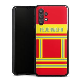 DeinDesign Galaxy A32 5G Handy Silikon H&uuml;lle Case schwarz Handyh&uuml;lle Fire Fighters Fire Fighter Life Saver
