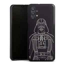 DeinDesign Galaxy A32 5G Handy Silikon H&uuml;lle Case schwarz Handyh&uuml;lle Black Star Wars Darth Vader