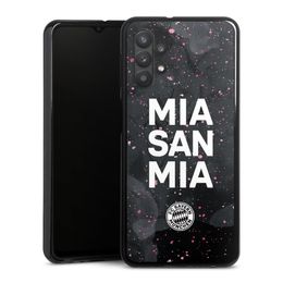 DeinDesign Galaxy A32 5G Handy Silikon H&uuml;lle Case schwarz Handyh&uuml;lle Fc Bayern M&uuml;nchen Girl Style Mia San Mia