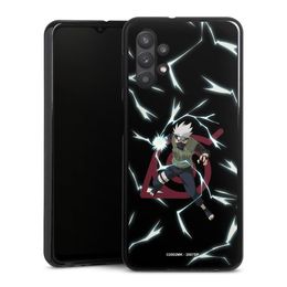 DeinDesign Galaxy A32 5G Handy Silikon H&uuml;lle Case schwarz Handyh&uuml;lle Kakashi Naruto Shippuden Official Licensed Product