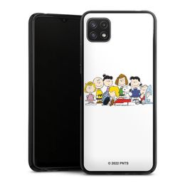 DeinDesign Galaxy A22 5G Handy Silikon H&uuml;lle Case schwarz Handyh&uuml;lle Merchandise Kindheit Peanuts