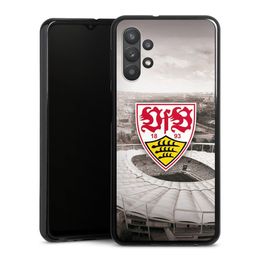 DeinDesign Galaxy A32 5G Handy Silikon H&uuml;lle Case schwarz Handyh&uuml;lle Official Licensed Product Stadium Vfb Stuttgart