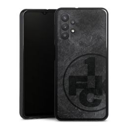 DeinDesign Galaxy A32 5G Handy Silikon H&uuml;lle Case schwarz Handyh&uuml;lle Concrete 1. Fck 1. Fc Kaiserslautern