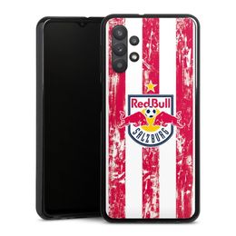 DeinDesign Galaxy A32 5G Handy Silikon H&uuml;lle Case schwarz Handyh&uuml;lle Stripes Fc Red Bull Salzburg Official Licensed Product