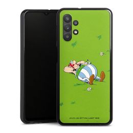 DeinDesign Galaxy A32 5G Handy Silikon H&uuml;lle Case schwarz Handyh&uuml;lle Asterix Obelix Official Licensed Product