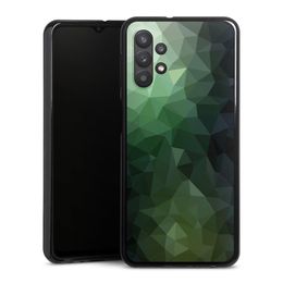 DeinDesign Galaxy A32 5G Handy Silikon H&uuml;lle Case schwarz Handyh&uuml;lle Mosaic Geometric Tarnmuster