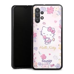 DeinDesign Galaxy A32 5G Handy Silikon H&uuml;lle Case schwarz Handyh&uuml;lle Merchandise Hello Kitty Water Colour