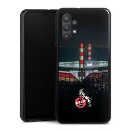 DeinDesign Galaxy A32 5G Handy Silikon H&uuml;lle Case schwarz Handyh&uuml;lle Official Licensed Product Stadium 1. Fc K&ouml;ln