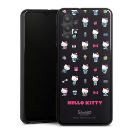 DeinDesign Galaxy A32 5G Handy Silikon H&uuml;lle Case schwarz Handyh&uuml;lle Merchandise Kindheit Hello Kitty