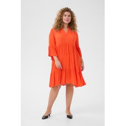 Kaffe Kleid A-shape red