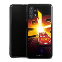 DeinDesign Galaxy A32 5G Handy Silikon H&uuml;lle Case schwarz Handyh&uuml;lle Cars Lightning Mcqueen 95 Official Licensed Product