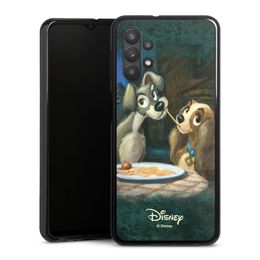 DeinDesign Galaxy A32 5G Handy Silikon H&uuml;lle Case schwarz Handyh&uuml;lle Official Licensed Product Lady And The Tramp Disney