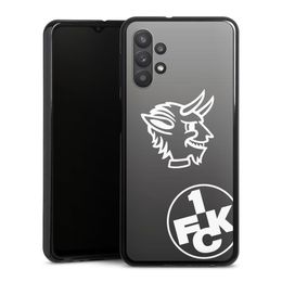 DeinDesign Galaxy A32 5G Handy Silikon H&uuml;lle Case schwarz Handyh&uuml;lle 1. Fc Kaiserslautern Logo 1. Fck