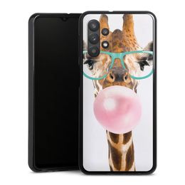 DeinDesign Galaxy A32 5G Handy Silikon H&uuml;lle Case schwarz Handyh&uuml;lle Glasses Giraffe Animals