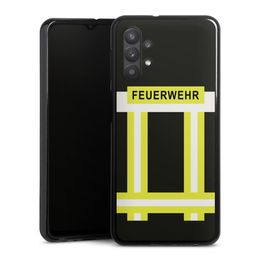 DeinDesign Galaxy A32 5G Handy Silikon H&uuml;lle Case schwarz Handyh&uuml;lle Fire Fighter Fire Fighters Job