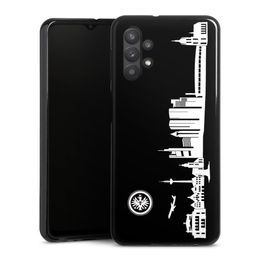DeinDesign Galaxy A32 5G Handy Silikon H&uuml;lle Case schwarz Handyh&uuml;lle Eintracht Frankfurt Skyline Sge