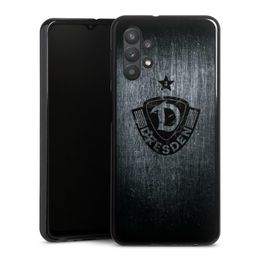 DeinDesign Galaxy A32 5G Handy Silikon H&uuml;lle Case schwarz Handyh&uuml;lle Sg Dynamo Dresden Official Licensed Product Vintage