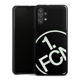 DeinDesign Galaxy A32 5G Handy Silikon H&uuml;lle Case schwarz Handyh&uuml;lle 1. Fc N&uuml;rnberg 1. Fcn Logo