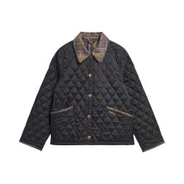 Barbour Steppjacke Icons Cropped Liddesdale Black/Classic (Gr&ouml;&szlig;e: 8)