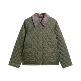 Barbour Steppjacke Icons Cropped Liddesdale Olive/Classic (Gr&ouml;&szlig;e: 8)
