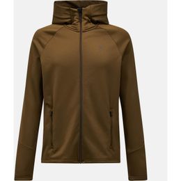 Peak Performance Rider Fleecejacke Herren - Gr&ouml;&szlig;e XXL - braun