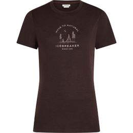 Icebreaker 150 Tech Lite Funktionsshirt Damen - Gr&ouml;&szlig;e XS - braun