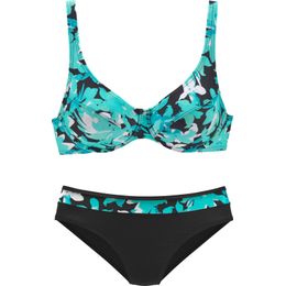 B&uuml;gel-Bikini, Blau, Gr. 36C, petite fleur by Lascana, Damen, B&uuml;gel-Bikinis, Material: Polyamid, Elasthan