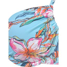 Lascana B&uuml;gel-Bikini-Top, Blau, Gr. 42D, Damen, B&uuml;gel-Bikinis, Material: Polyamid, Elasthan