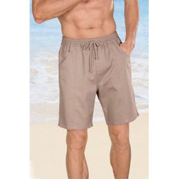 Herren Bundfaltenhose beige, Gr&ouml;&szlig;e 52