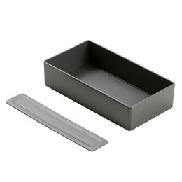 Fackelmann Kunststoffbeh&auml;lter anthrazit 22,2 x 5 x 12,9 cm