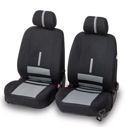 Cartrend Sitzbezug-Set 'Como' f&uuml;r Frontsitze Polyester 6-teilig grau