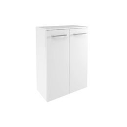 Fackelmann Midischrank 'Verona' wei&szlig; 60,2 x 82,6 x 32 cm mit W&auml;schekorb