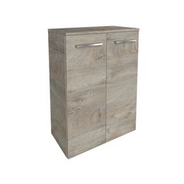Fackelmann Midischrank 'B.Style' 60,2 x 82,6 x 32 cm Nature Oak mit W&auml;schekorb