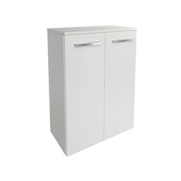 Fackelmann Midischrank 'B.Style' 60,2 x 82,6 x 32 cm wei&szlig; mit W&auml;schekorb