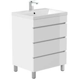 Posseik Stand Badm&ouml;bel Fellini 60 SoftClose eiche gold mit drei grifflosen Schubladen