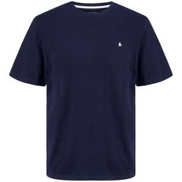 Jack & Jones Herren Gro&szlig;e Gr&ouml;&szlig;en | Jack&Jones T-Shirt mit Label-Stickerei Farbe blau Gr&ouml;&szlig;e: 8XL