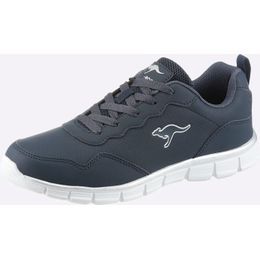 Kangaroos Damen Sneaker, Gr. 39dunkelblau, Lederimitat, Schuhe