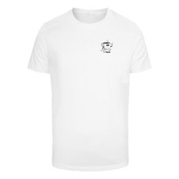 MisterTee Herren T-Shirt "MisterTee Better With Coffee Tee"wei&szlig;, Gr. XL, bedruckt, 100% Baumwolle, Shirts