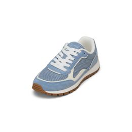 Marc O'Polo MARC O'POLO Damen Sneaker "aus softem Veloursleder", Gr. 37light blau, Obermaterial: 50% Leder, 50% Polyester, unifarben, Schuhe