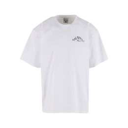 Karl Kani Herren T-Shirt "Karl Kani Kani Palm Print T-Shirt"wei&szlig;, Gr. S, bedruckt, 100% Baumwolle, Shirts