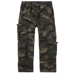 Brandit Jungen Cargohose "Brandit Kids Kids Pure Trouser"schwarzcamo, Gr. 146, 100% Baumwolle, Hosen