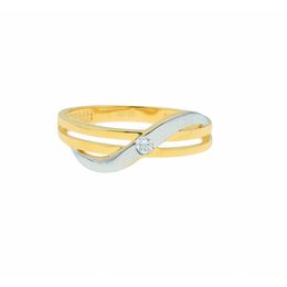 Adelia&acute;s ADELIA ́S Damen Fingerring "Damenring 333 Gold ( 8K ) mit Zirkonia", 60, Goldsilber, Gold, Fingerringe, Goldring