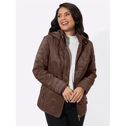 Casual Looks Damen Steppjackeschoko, Gr. 36, unifarben, 100% Polyester, Wattierung:100% Polyester, Jacken