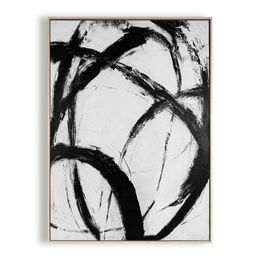 SONSTIGE Leinwandbild SCHWARZE LINIEN