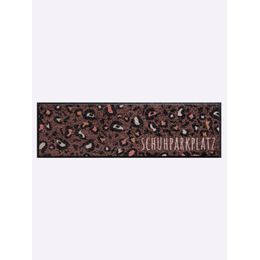 Salonloewe Fu&szlig;matte, Braun, Gr. 30x75 cm - rechteckig, Fu&szlig;matten, Material: Polyamid. R&uuml;ckseite: Gummi